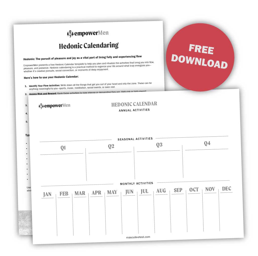 Lover Energy Free Hedonic Calendar Template - King Warrior Magician ...